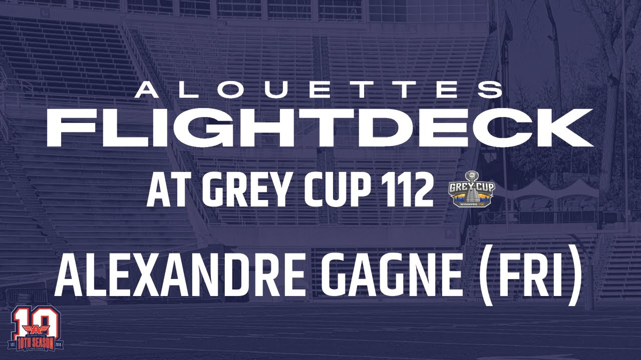 Alexandre Gagne - Grey Cup 112 Post Practice Interview (Fri) - YouTube