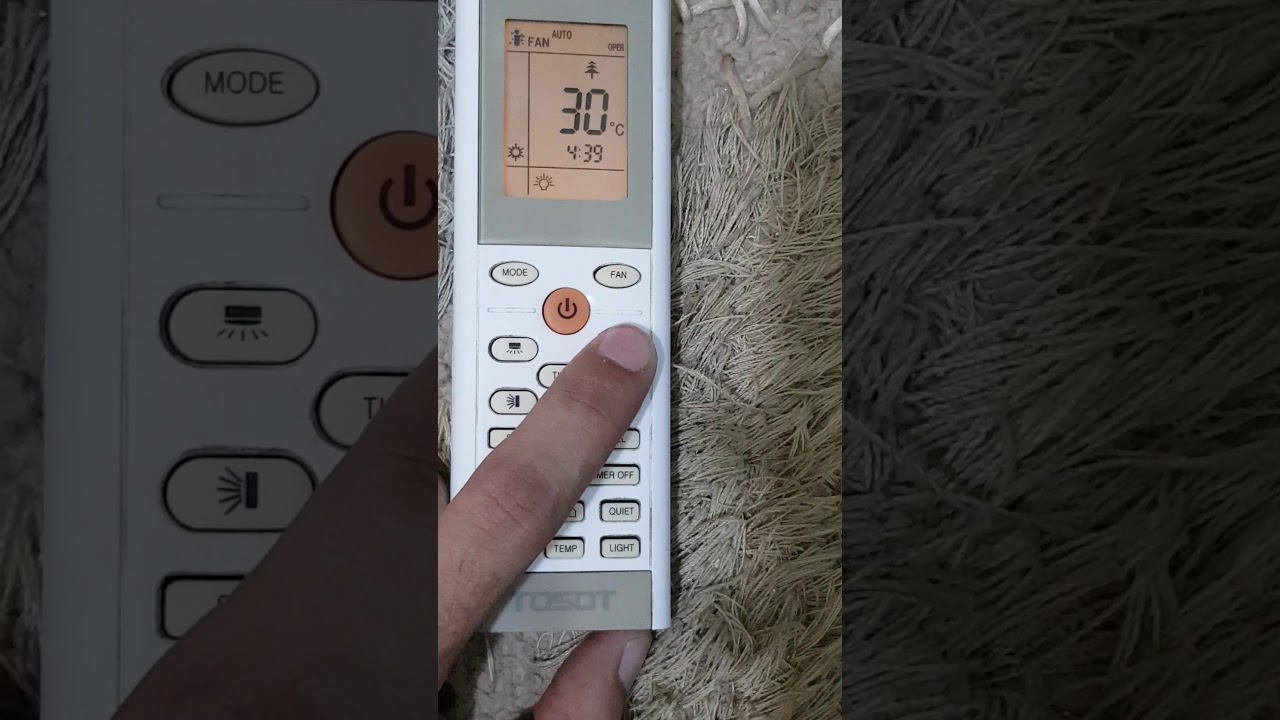 شرح وضعية التدفئة وضبط الوقت time والتايمر timer لسبلت توسوت tosot ...