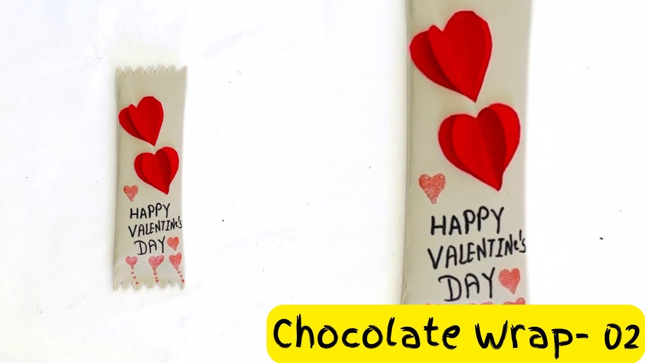 Chocolate Wrapping / Easy Way To Wrap Chocolate / Valentine Chocolate ...