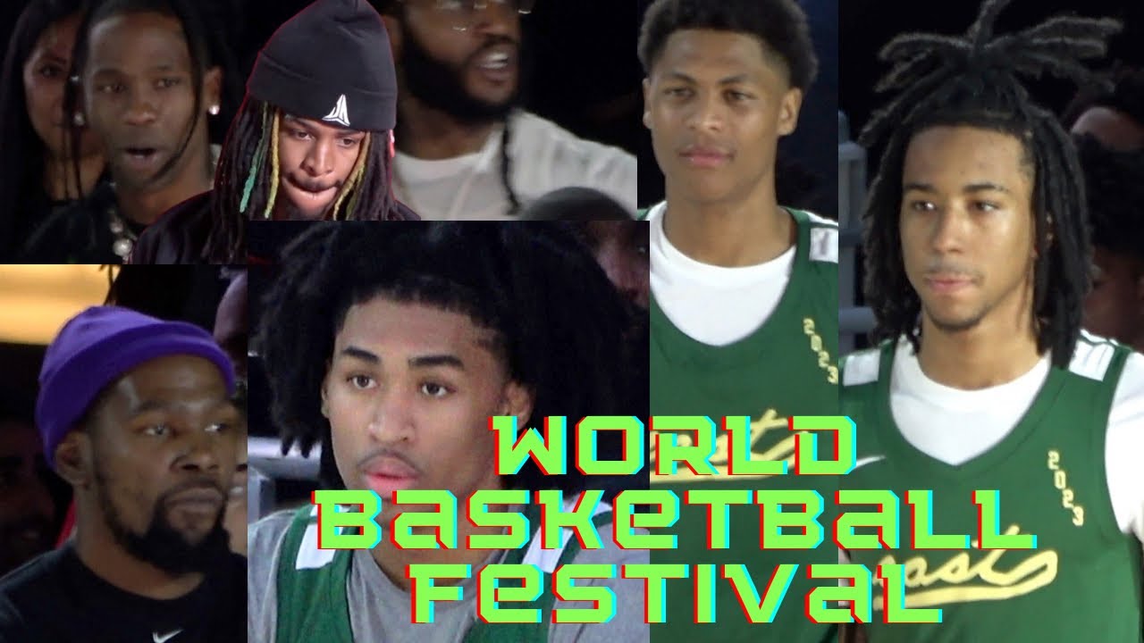 World BBall Fest Chip! Travis Scott, Kevin Durant, Ja Morant Dylan ...