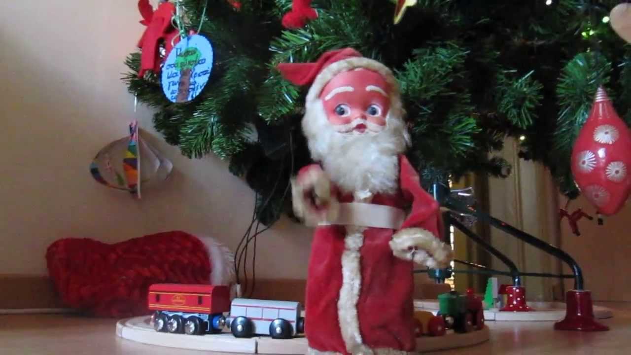 Vintage Wind Up Santa - YouTube