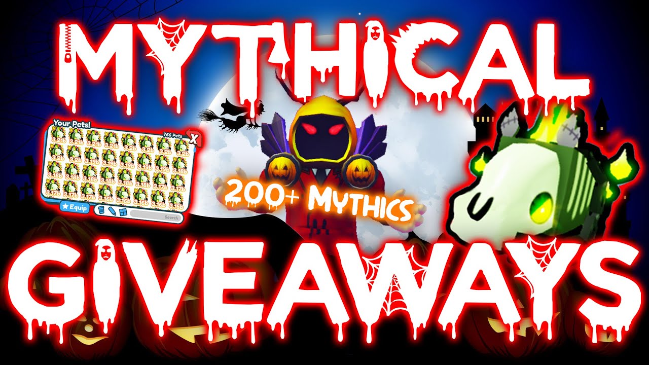 🔴LIVE🔴MYTHICAL PETS GIVEAWAYS FOR EVERYONE | Pet Simulator X - YouTube