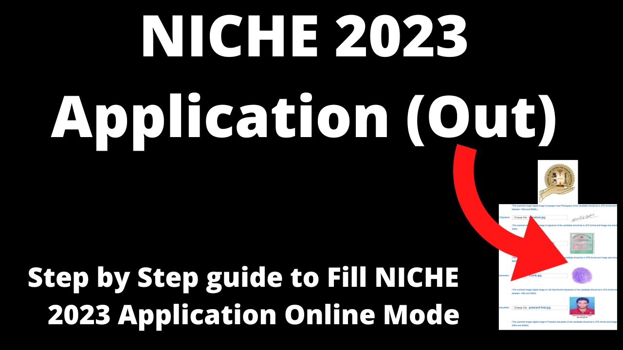 NICHE Admission 2023: Application (Started)- How to Fill NICHE ...