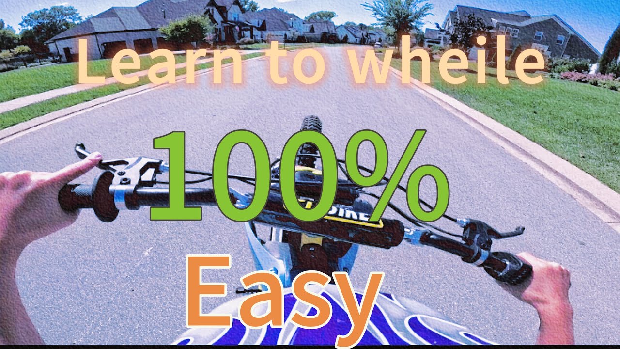 Learn to wheelie a stock razor mx650 - YouTube