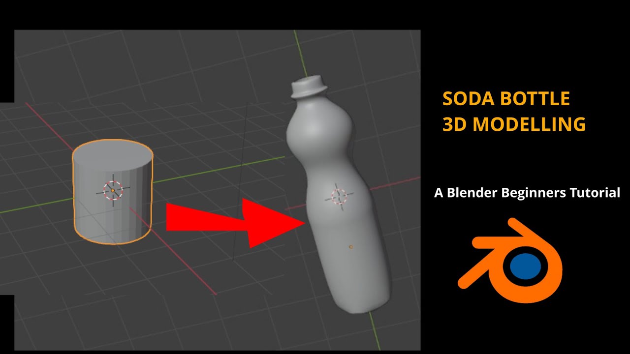 3D Soda Bottle Modelling in Blender Easy Beginners Guide - YouTube