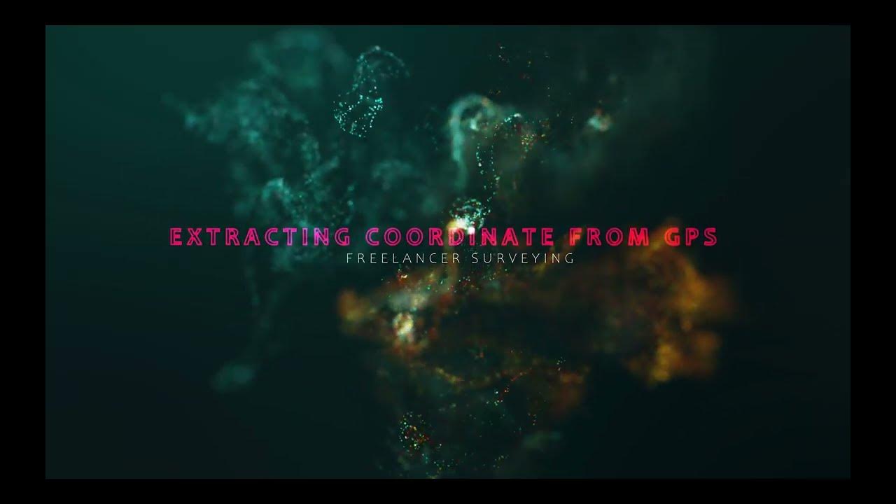 EXTRACTING COORDINATE FROM GPS FILE / FREELANCER SURVEYING - YouTube
