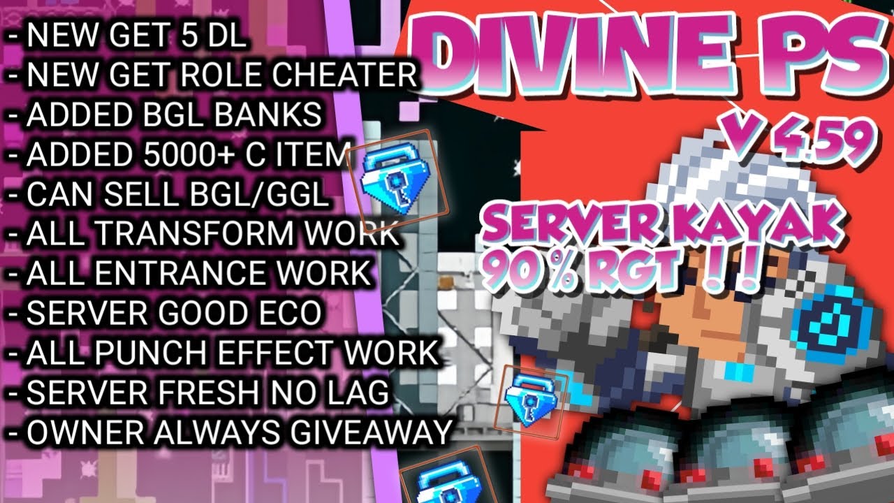 GTPS TERBARU 2024 !! SERVER 90% KAYAK RGT !! CAN SELL BGL AND GGL 🥶😱 ...