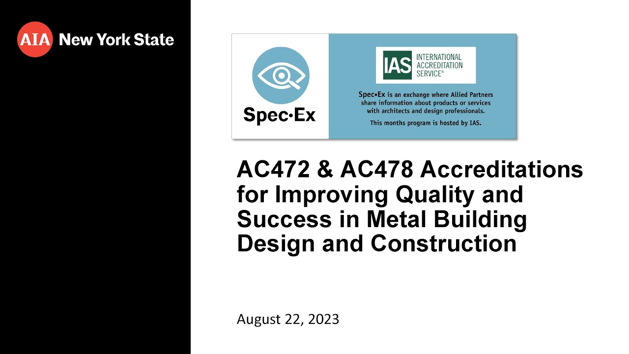 AC472 & AC478 Accreditations for Improving Quality & Success in Metal ...