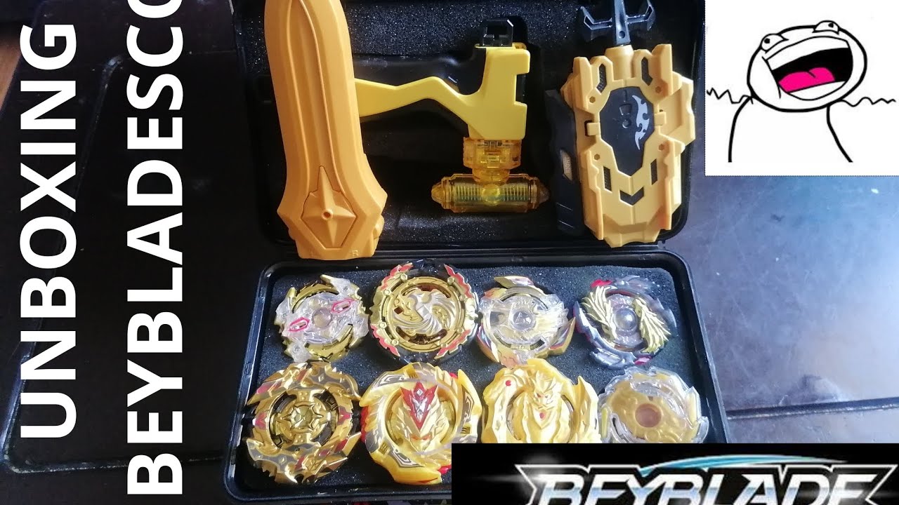 Unboxing de beyblades Gold!,beyblades de turbo y burst!. - YouTube