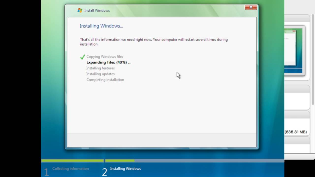 Failed Windows Vista Starter Install - YouTube