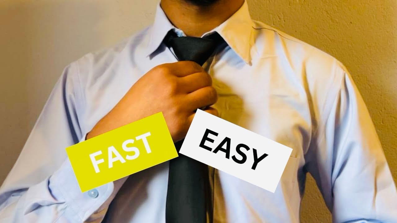 How to Tie a Tie – Fast & Easy (Four-in-Hand Knot) - YouTube