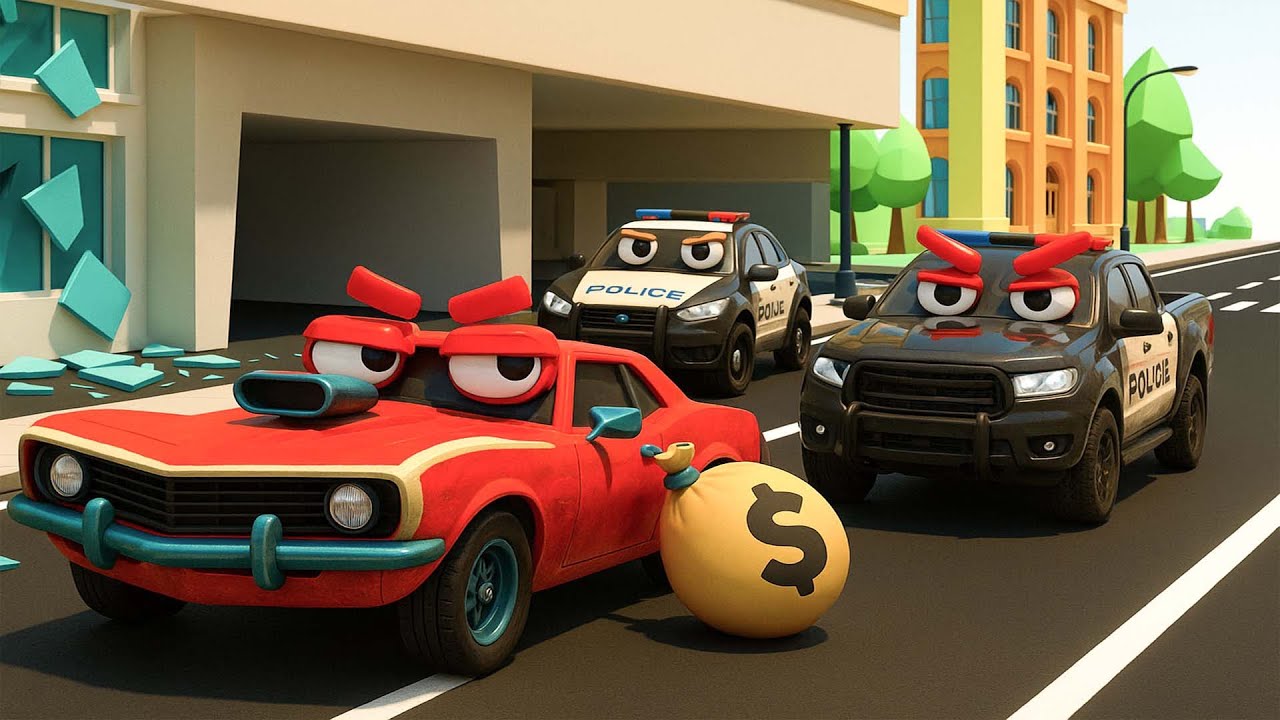 Crazy Police Chase! Robber Car Gets Caught After Epic Bank Heist! 🚓💰 ...