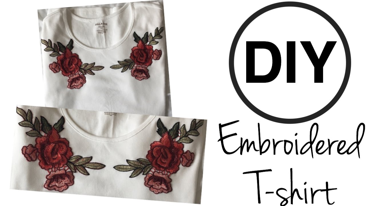 DIY Embroidered Shirt - YouTube