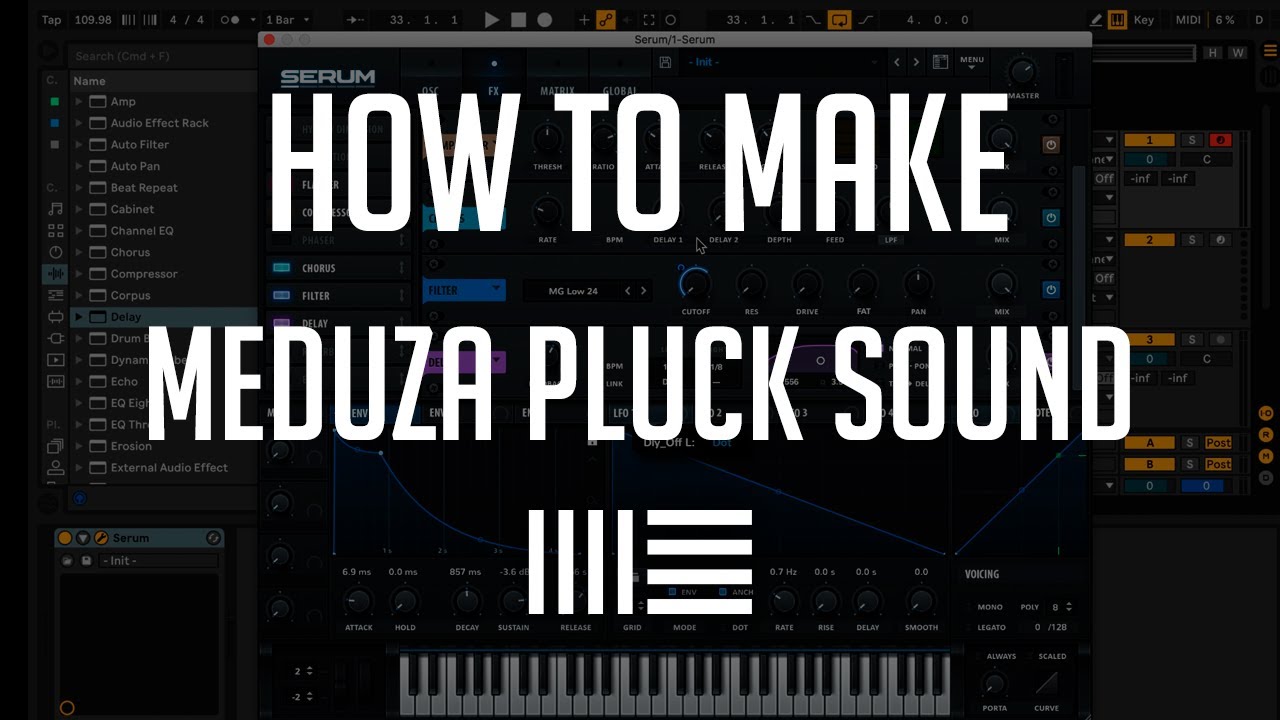How to make Meduza Pluck Sound - Serum Tutorial - YouTube