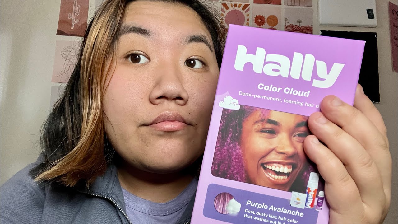 Hally color cloud purple review - YouTube
