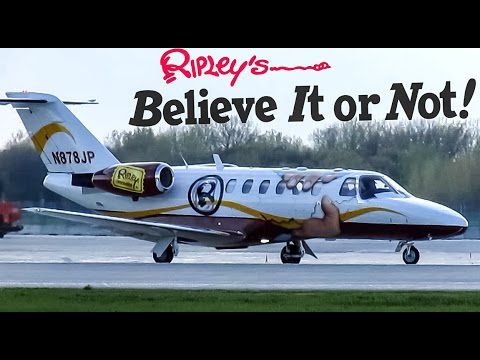 Ripley's "Believe it or not" Cessna 525 Citation (C25A) landing ...