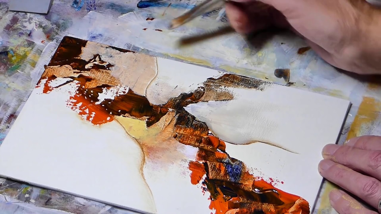 Abstract Painting / Relaxing Demo / Acrylics / Art Therapy / Fineart ...