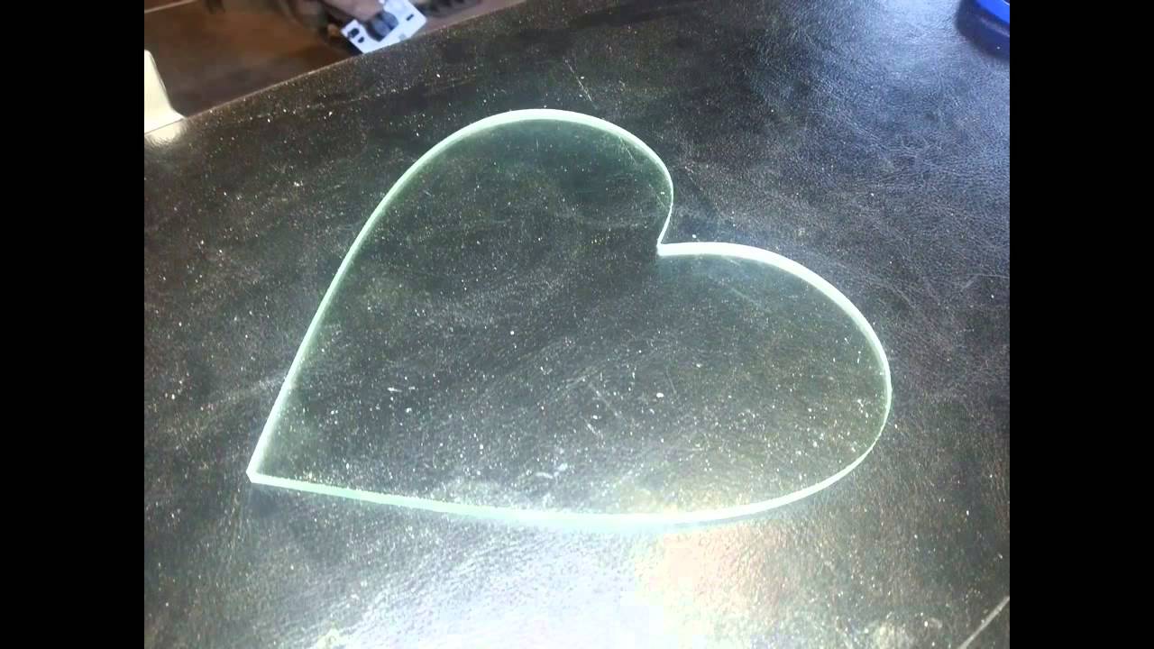 CNC Router cutting glass 2 - YouTube