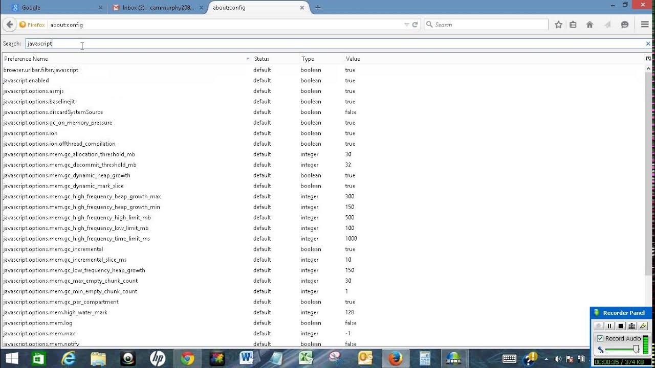 Enable/disable Javascript in Mozilla Firefox - YouTube