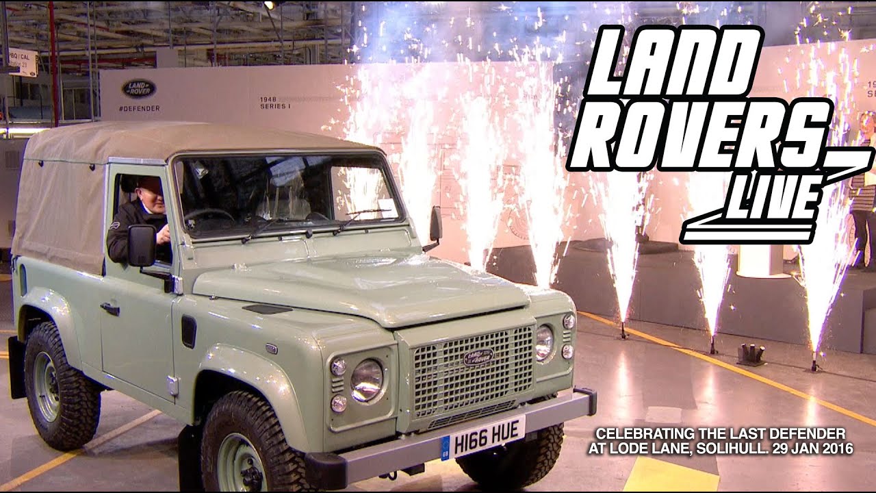 Land Rover Defender Celebration Event 29 Jan 2016 - YouTube