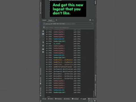 Step-by-Step Guide: How to get back old logcat on android studio? - YouTube