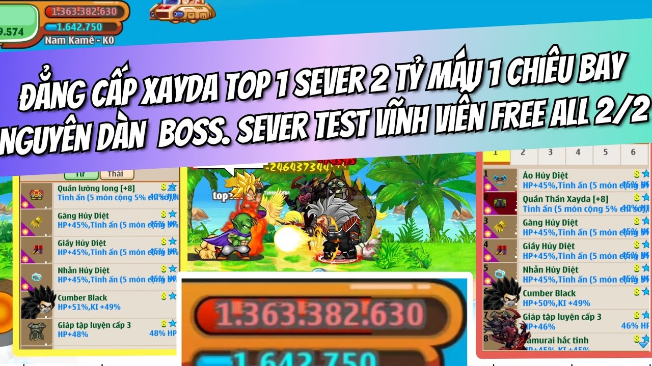 Nro Sun | Siêu Phẩm Top 1 Xayda 2 Tỷ Hp Săn Boss Skill 9 Chưởng Bay ...