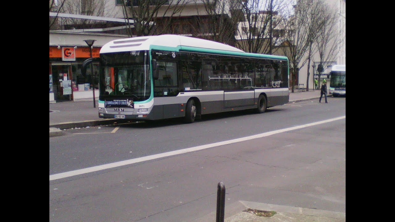 Voyage à bord du MAN lion's hybride ligne de bus RATP 21 - YouTube