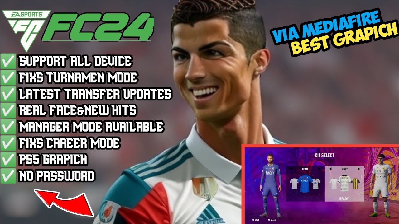 FIFA 16 MOD EA SPORT FC24 TOURNAMENT MODE & MANAGER MODE REAL FACE ...