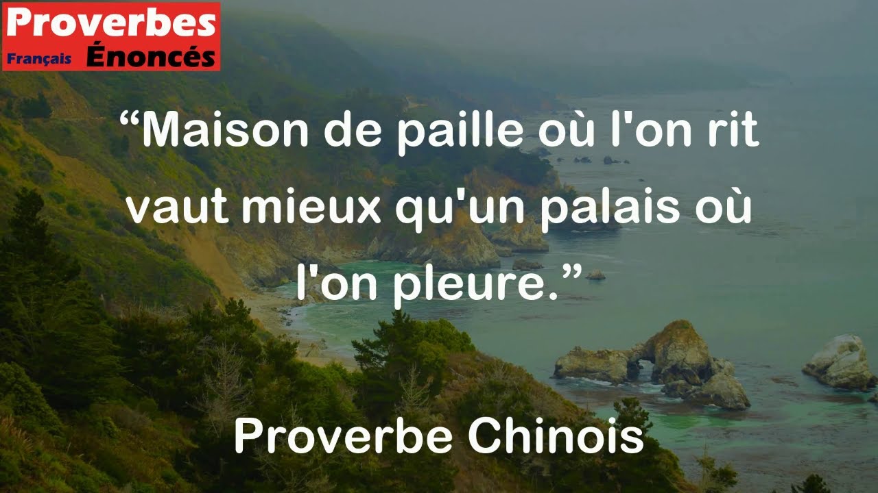 Maison de paille où l'on rit vaut mieux qu'un palais où l'on pleure ...