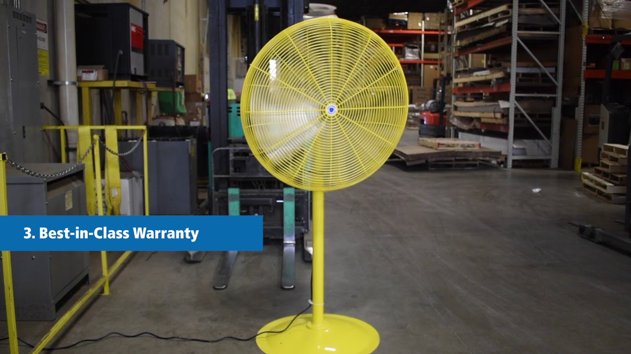 Schaefer Safety Yellow Fans - YouTube