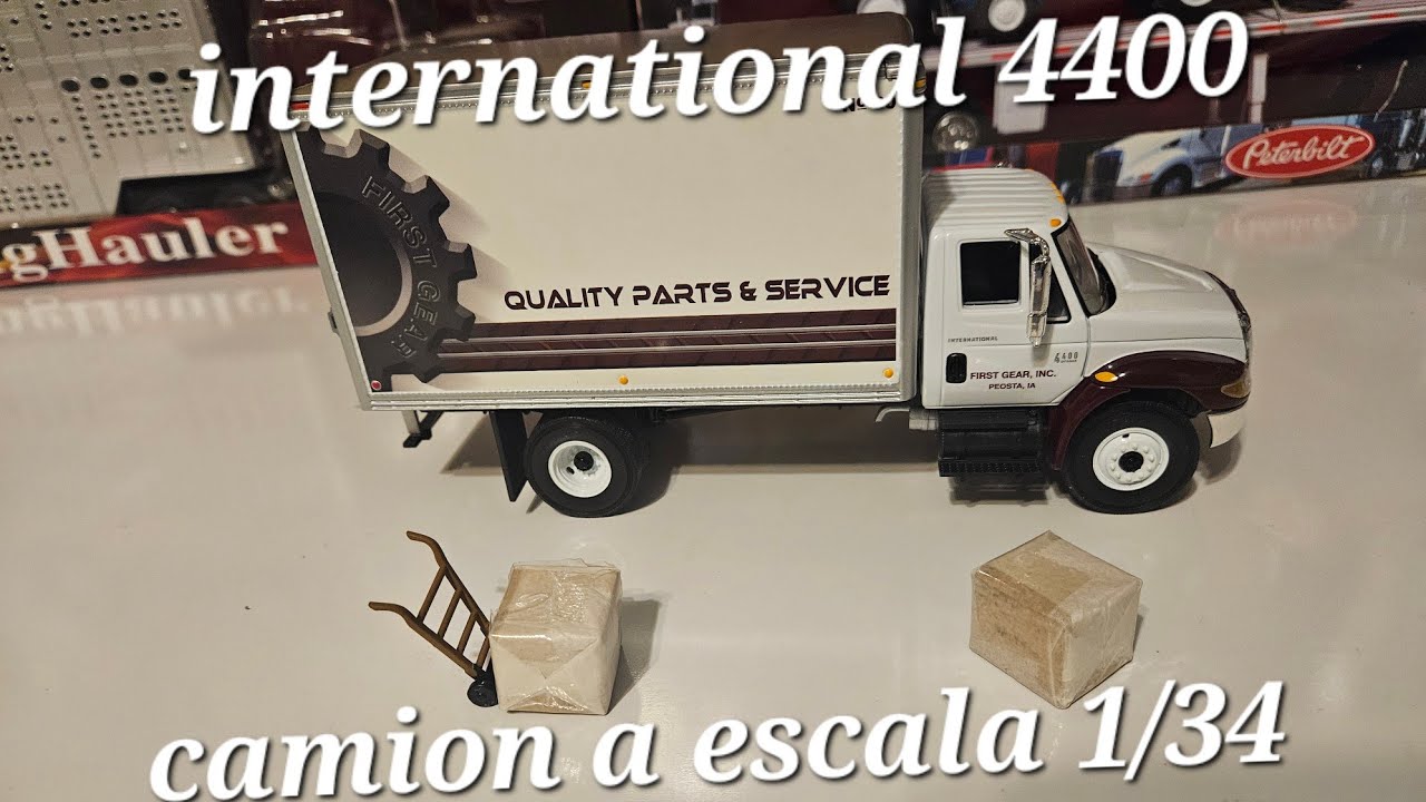trailers y camiones a escala, international 4400 escala 1/34 de la ...