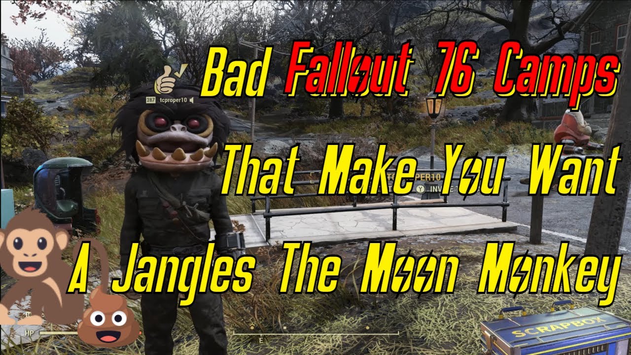 Fallout 76 Camps That Make you Want A Jangles The Moon Monkey - YouTube