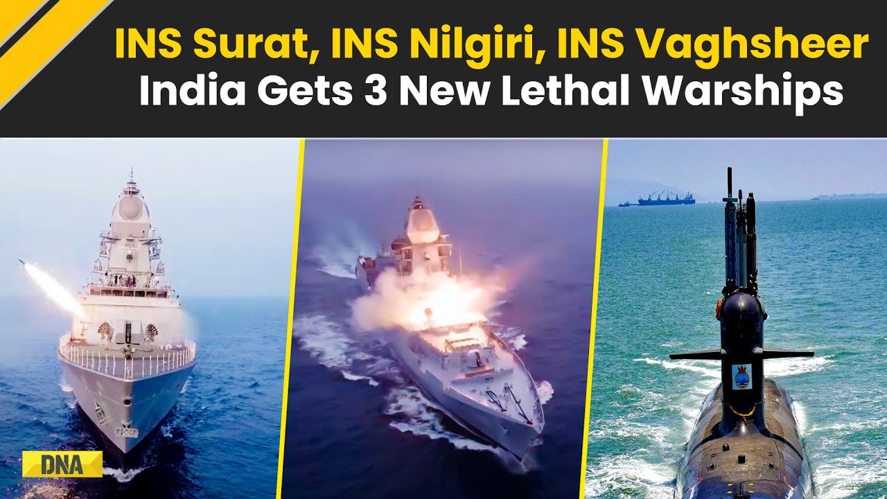 India’s Naval Firepower Soars: Three New Warships Added In Fleet - INS ...