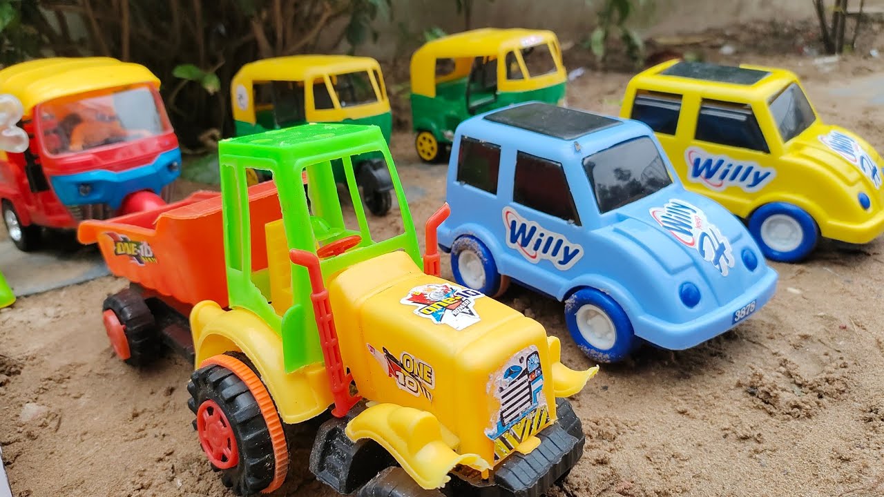CNG Auto Rickshaw, Mini diy tractor, Willy jeep, colorful Gadi - YouTube
