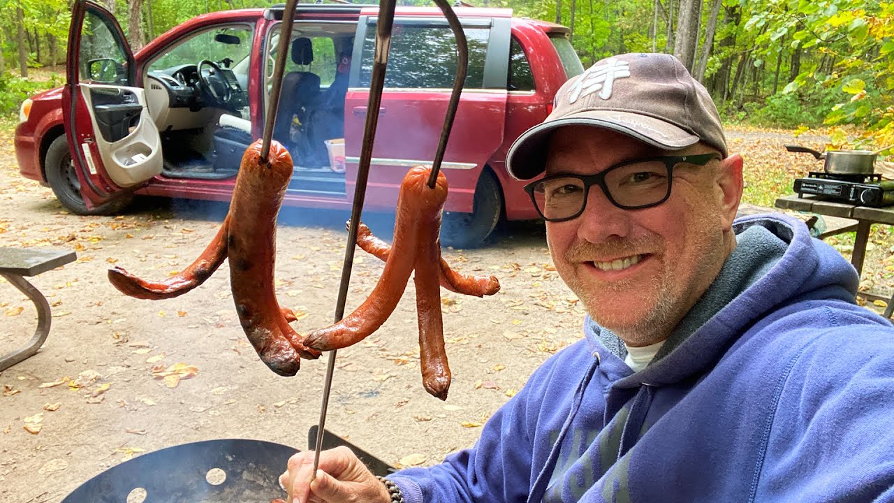 Spider Weenies and S'Mores 🏕 Campsite Cooking #VANLIFE 🚐 - YouTube