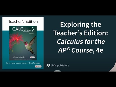 Exploring the Teacher’s Edition: Calculus for the AP® Course, 4e - YouTube