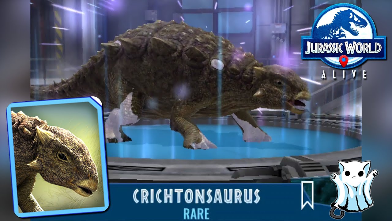 All New Rare CRICHTONSAURUS Unlocked! ~ Jurassic World Alive - YouTube