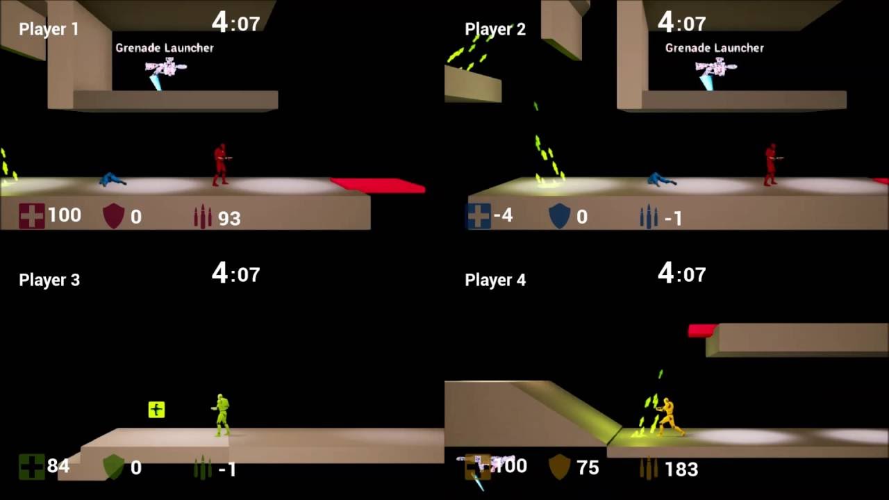 2.5D UE4 Shooter - Split Screen - YouTube