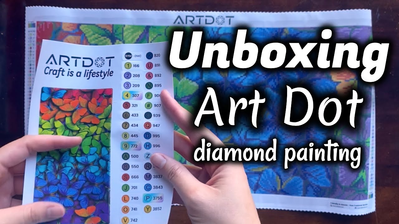 Unboxing Art Dot Butterfly Diamond Painting Kit - YouTube