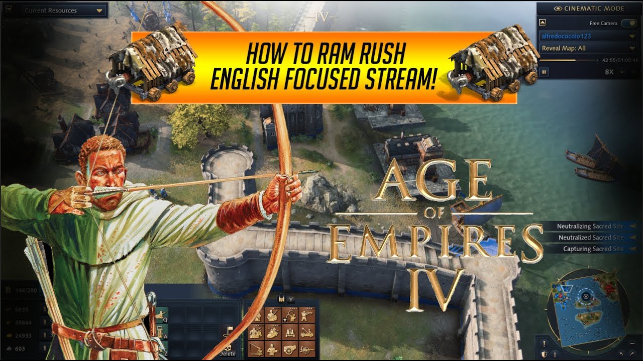How To Ram Rush! -Age of Empires 4 - Live Stream! Best Game of 2021 ...