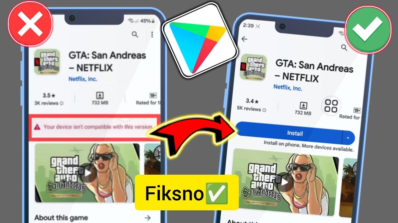 Gta San Andreas Netflix Vaš uređaj nije kompatibilan sa ovom verzijom ...