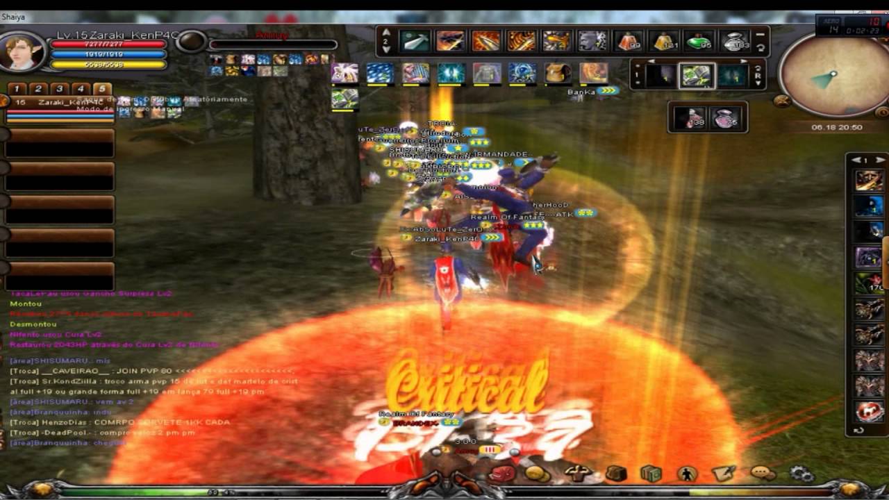 Shaiya PT - PVP:15 - Lights colocando Darks pra Base #20 (Zaraki) - YouTube