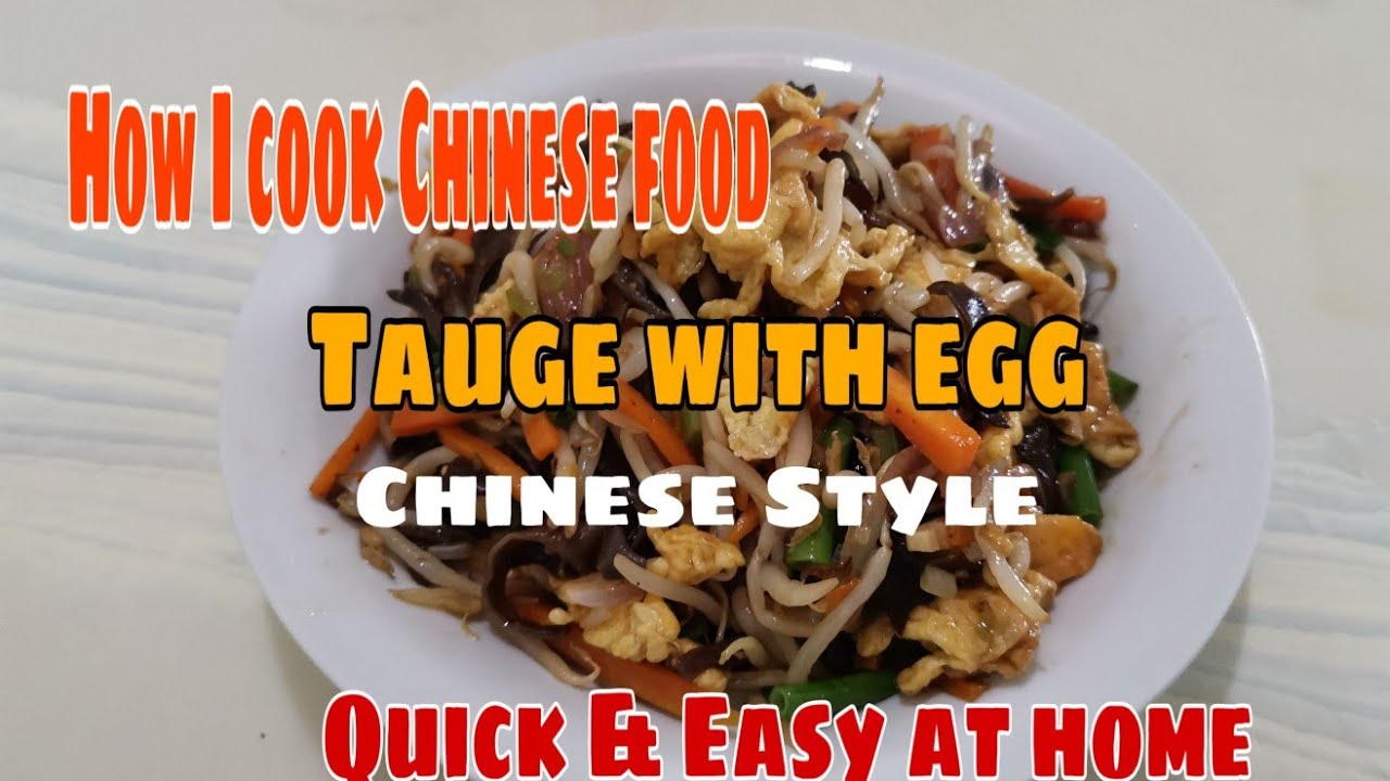 TAUGI WITH EGG || Simple and Easy Way Cooking || Chinese Style - YouTube
