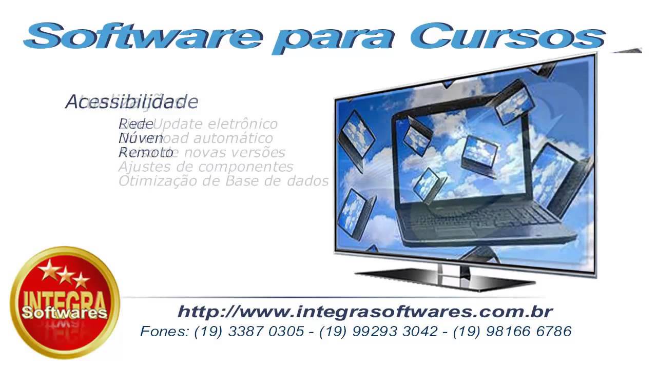 Software para cursos Sistema para cursos - YouTube