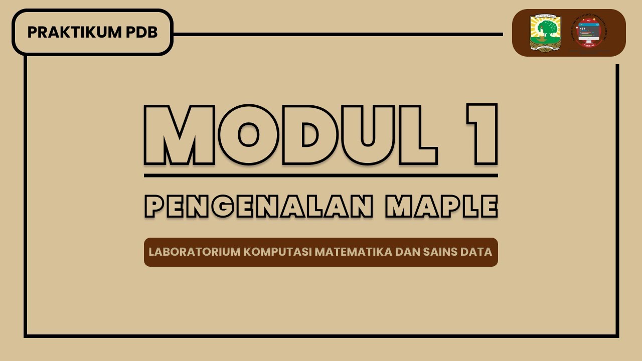 Modul 1 PDB : Pengenalan Maple - YouTube