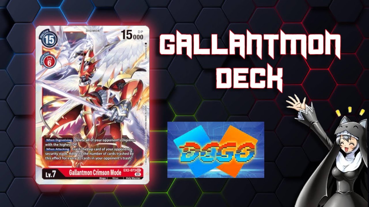 DIGIMON GAME CARD | DCGO | Gallantmon deck DUELOS - YouTube