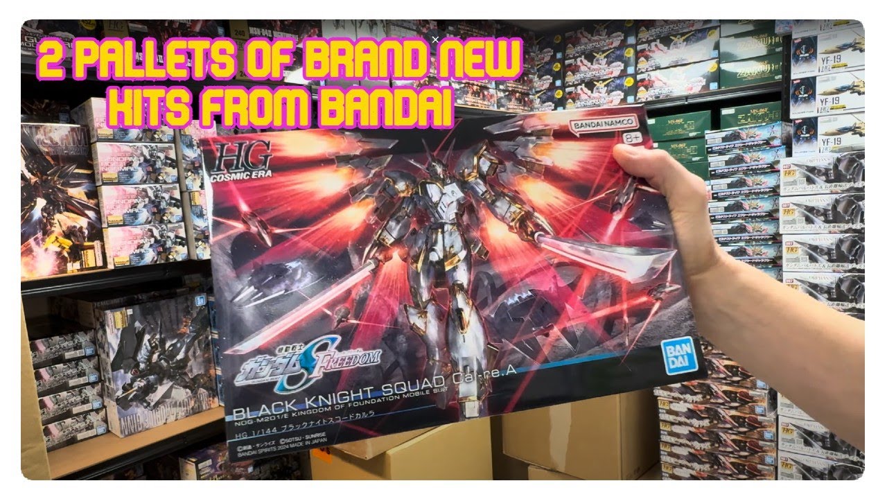 Brand New Model Kits from Bandai arrived. 2 Pallets. - YouTube
