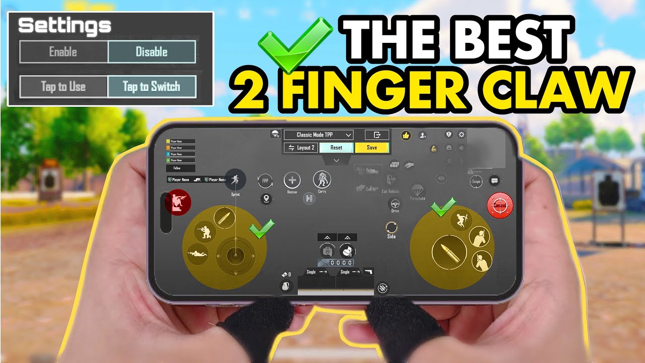 The best two finger claw settings for PUBG Mobile and BGMI 💥 + code ...