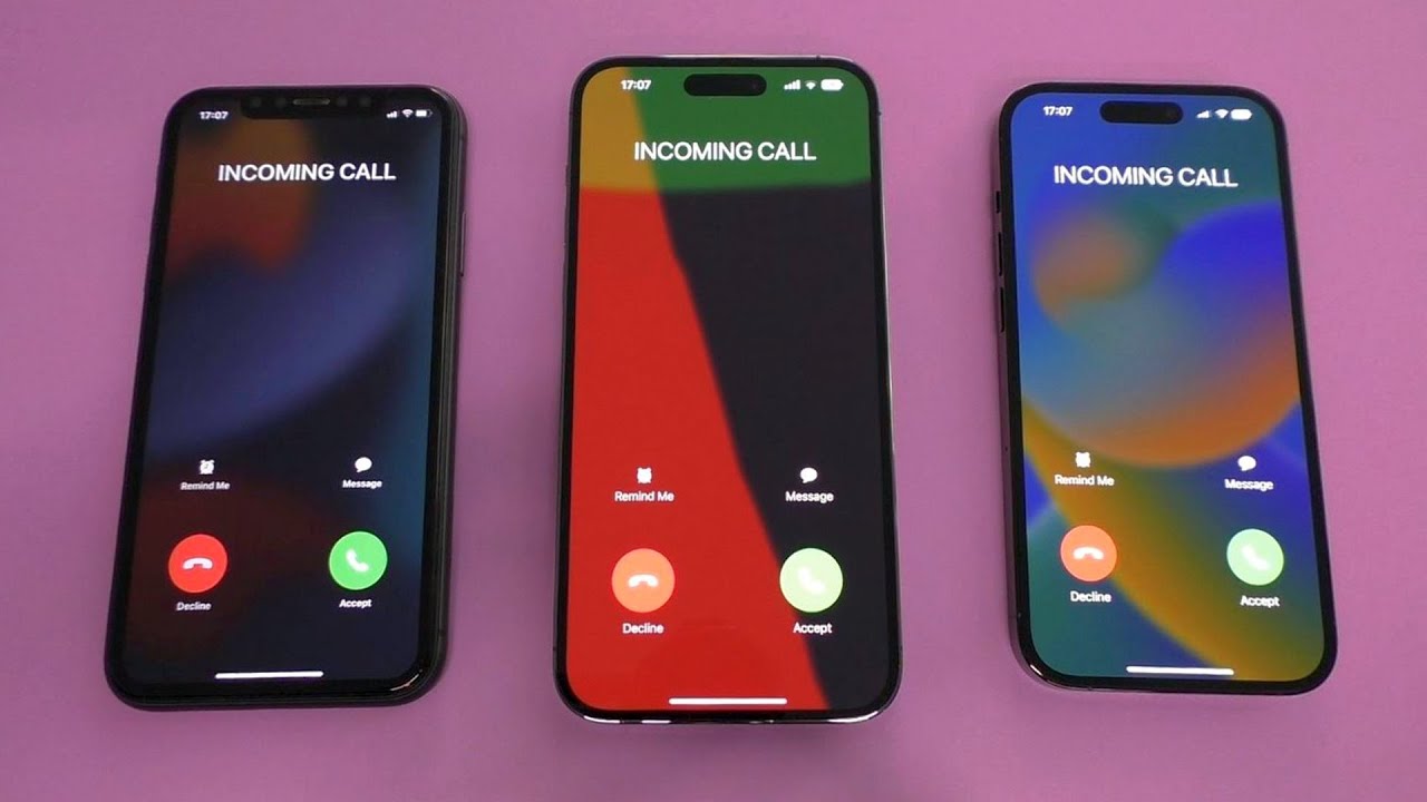 iPhone 11 vs iPhone 14 Pro vs 14 Pro Max Incoming Call - YouTube