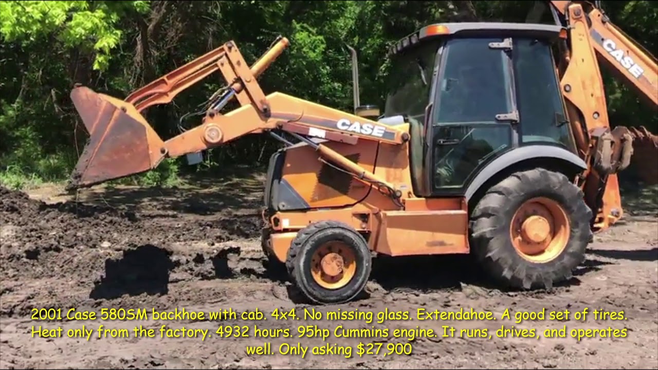 2001 Case 580SM Backhoe - YouTube